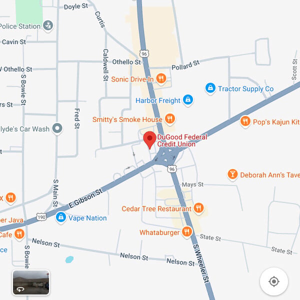 DuGood Federal Credit Union Branch in Jasper Texas